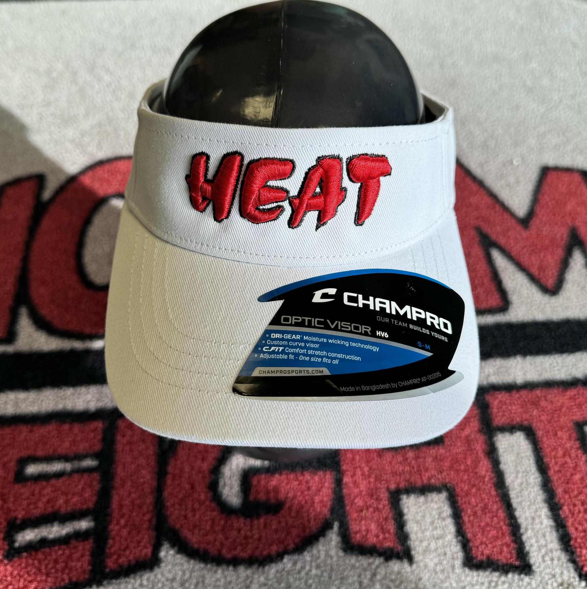 Heat Fastpitch -Champro Optic Adjustable Visor with Heat Embroidered – Show Me Weights