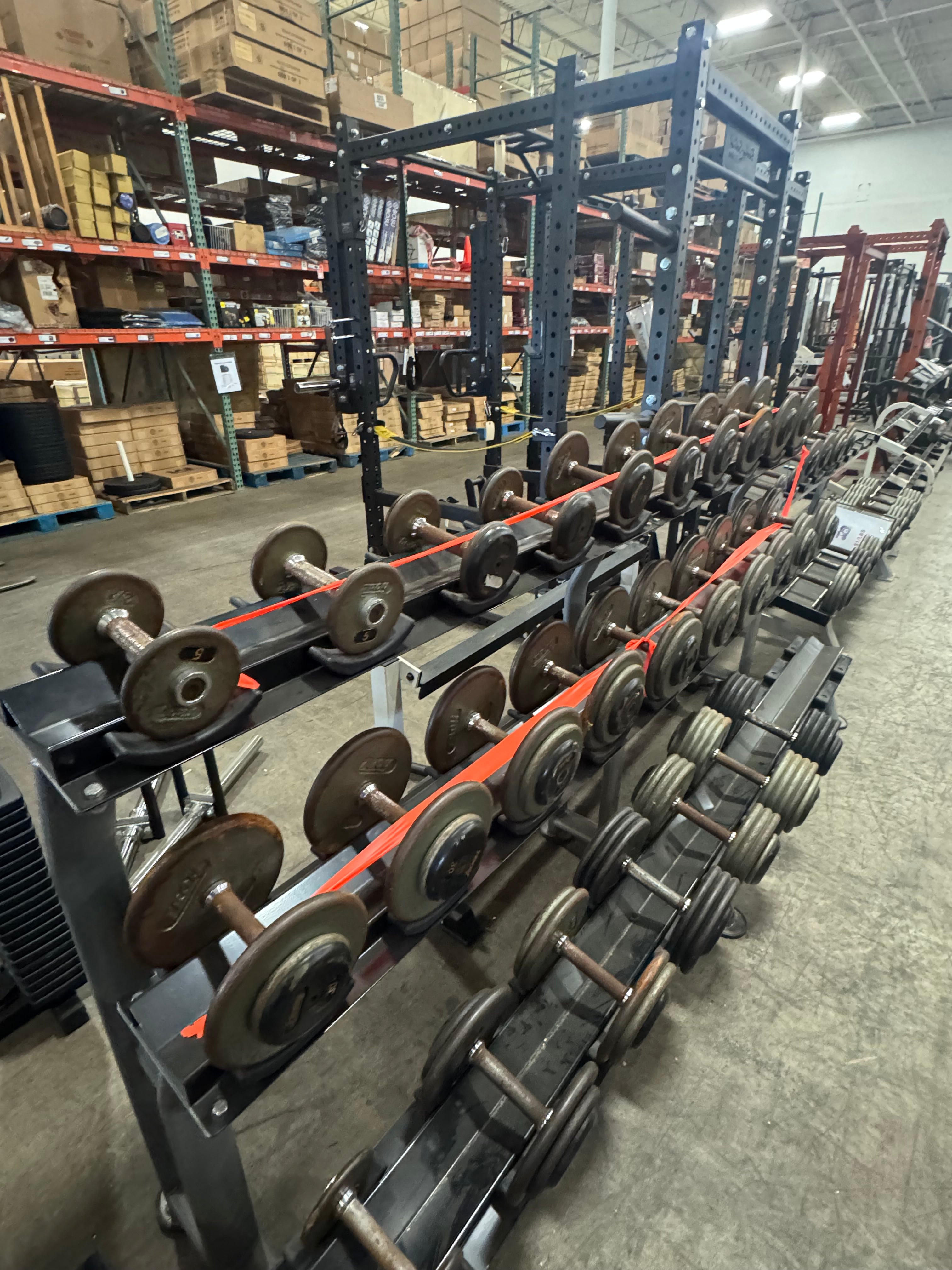 Troy Pro Style Round Dumbbell Set 5-50lb in 5lb Increments-USED – Show ...