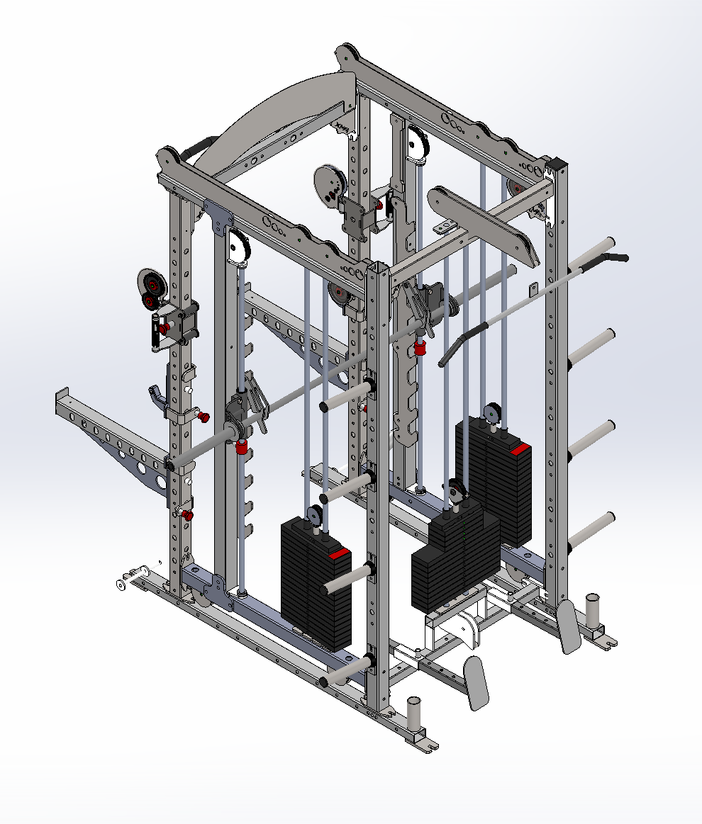 ProMaxima USA Made PMX-MFT Multi-Functional Training System Half Rack ...